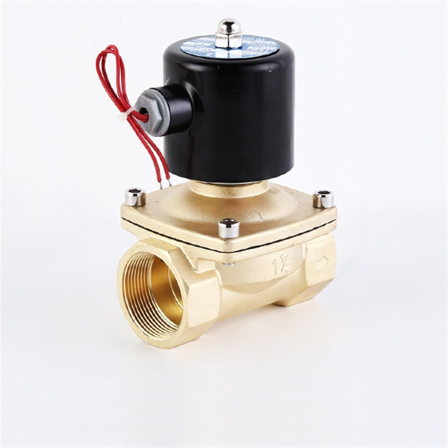 1-1/4" Solenoid Gas Valve DN32 Normally Closed Brass 220V 12V 24V 110V ...