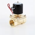 1-1/4" Solenoid Gas Valve DN32 Normally Closed Brass 220V 12V 24V 110V Solenoid Valve - Walmart.com
