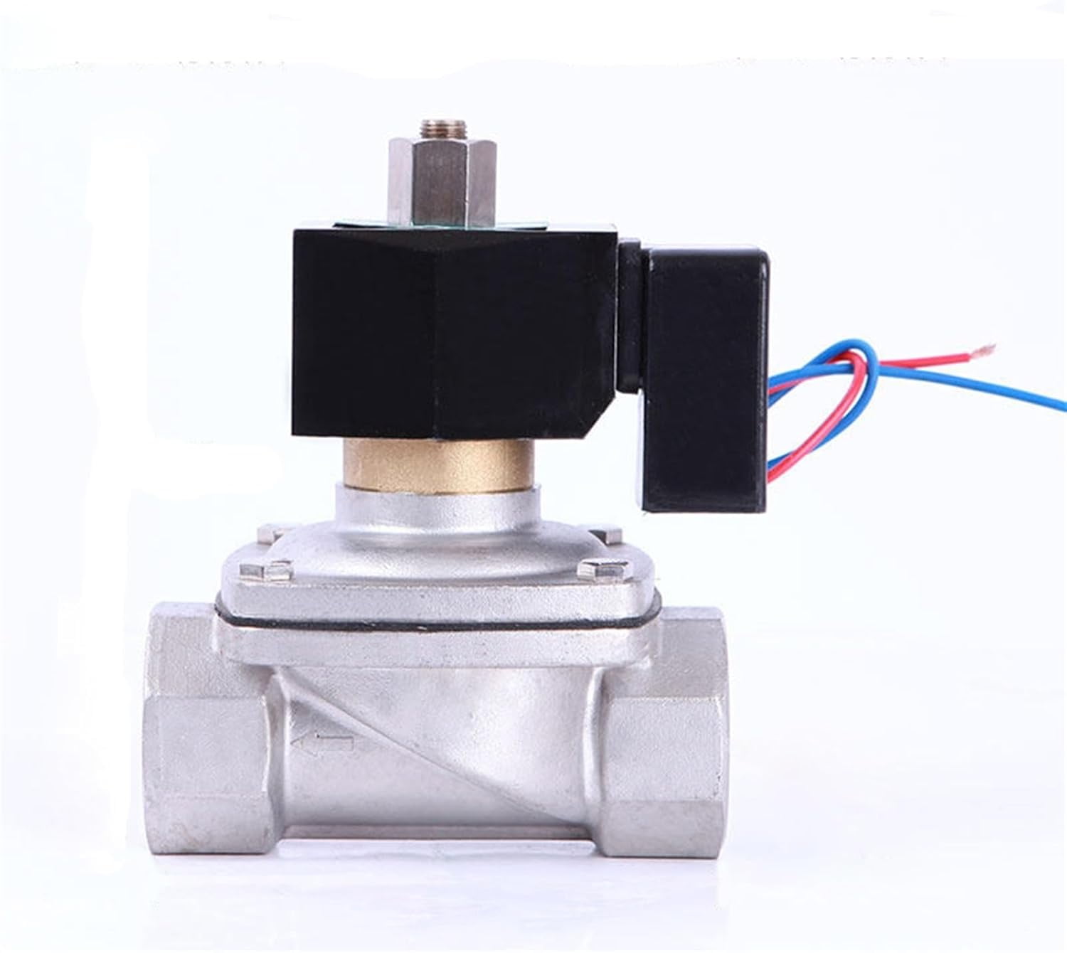 1-1/4" Stainless Steel Non Solenoid Valve Waterproof Normally Open Solenoid Valve With LED Power ...