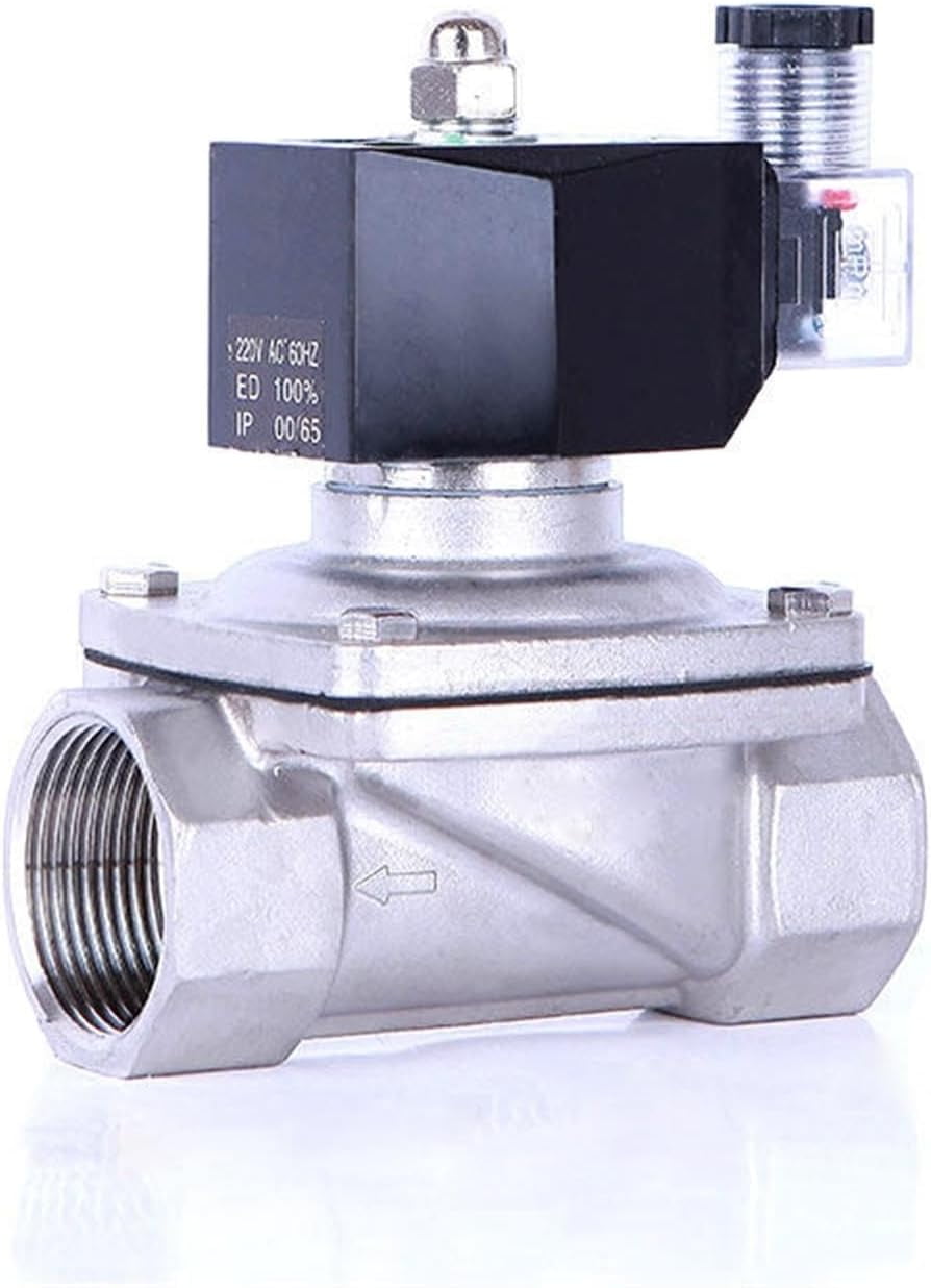 1-1/4" Stainless Steel Solenoid Valve For Waterpoof Normally Closed 220V 12V 24V 110V Solenoid ...