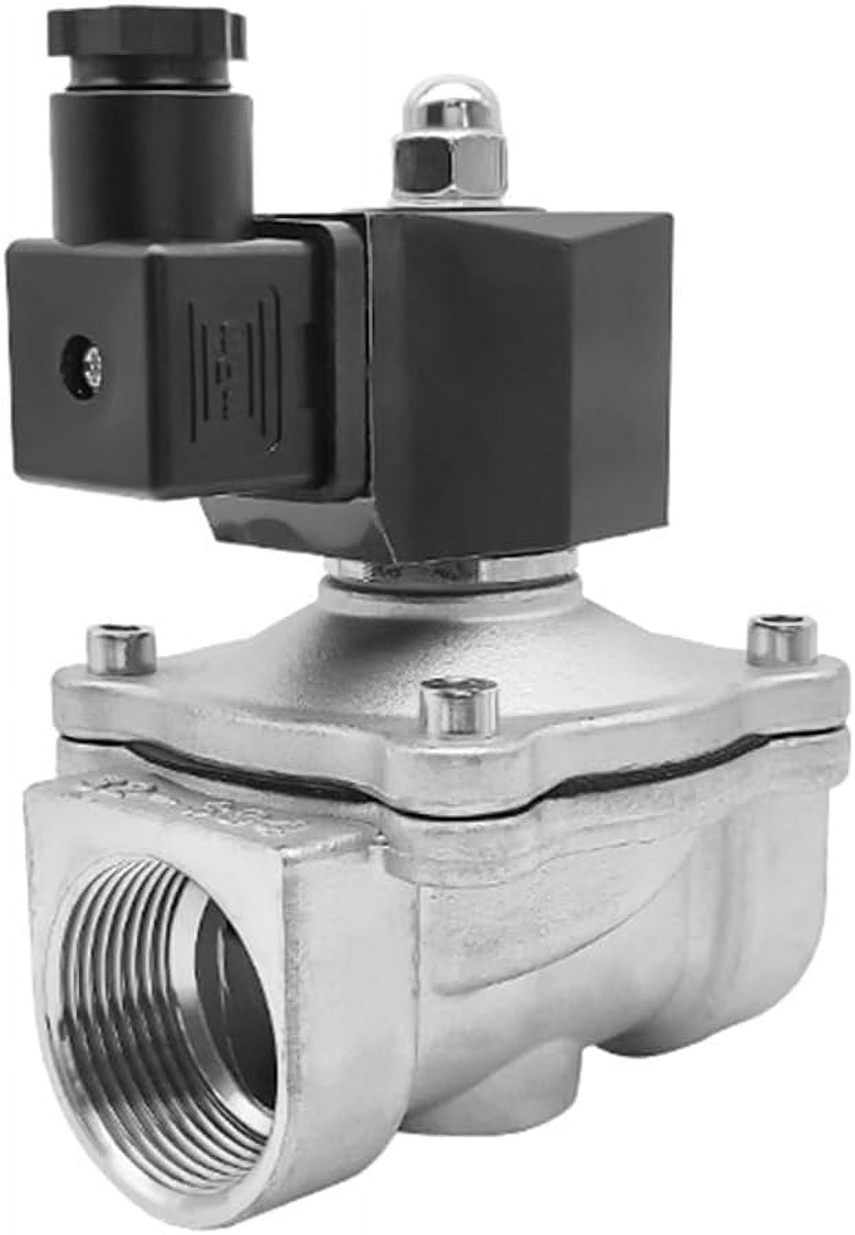 1-1/4" Stainless Steel Solenoid Valve For Waterpoof Normally Closed 220V 12V 24V 110V Solenoid ...