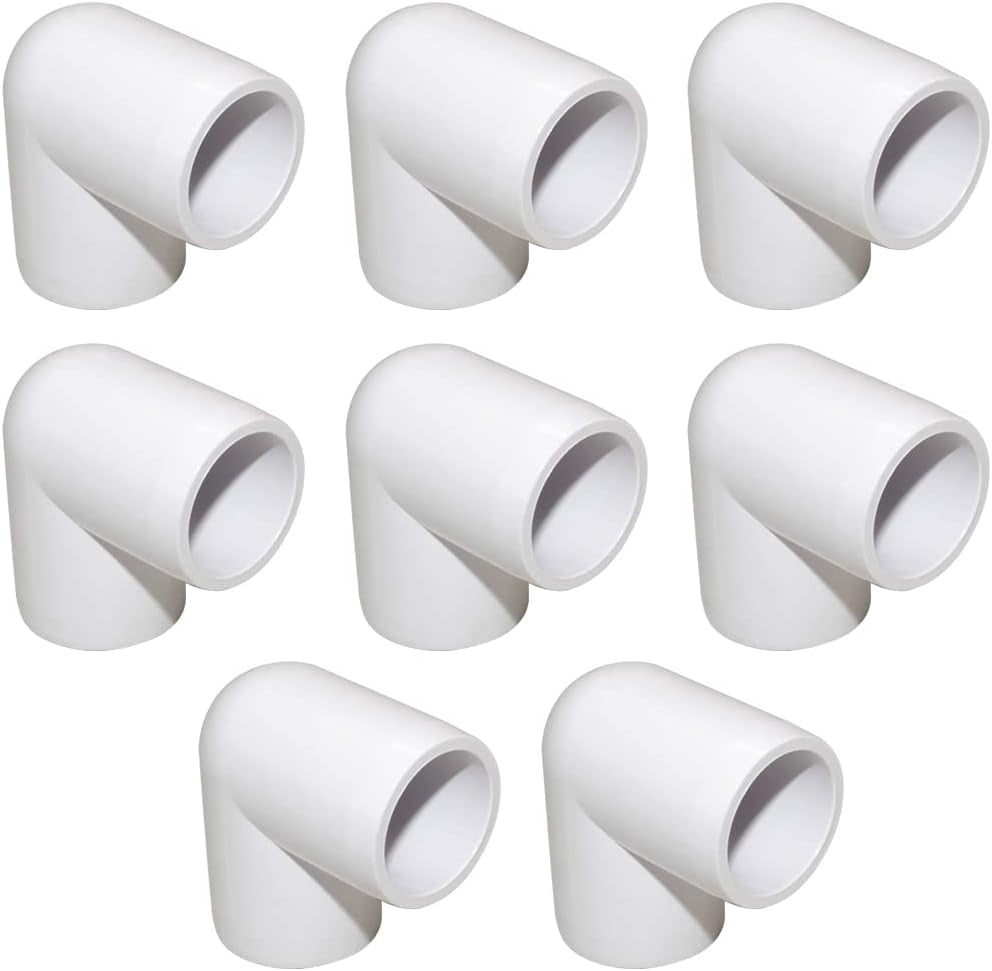 1-1/4“ Tee PVC Fitting 3 Way Elbow Connector, Furniture Grade 90 Degree ...