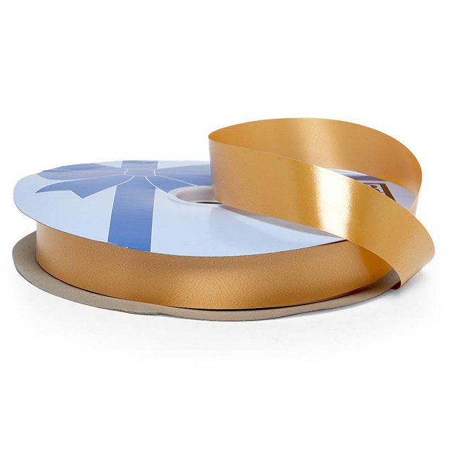 1 1/4" X 250 Yards Gold Polyethylene Satin Ribbon by Paper Mart ...