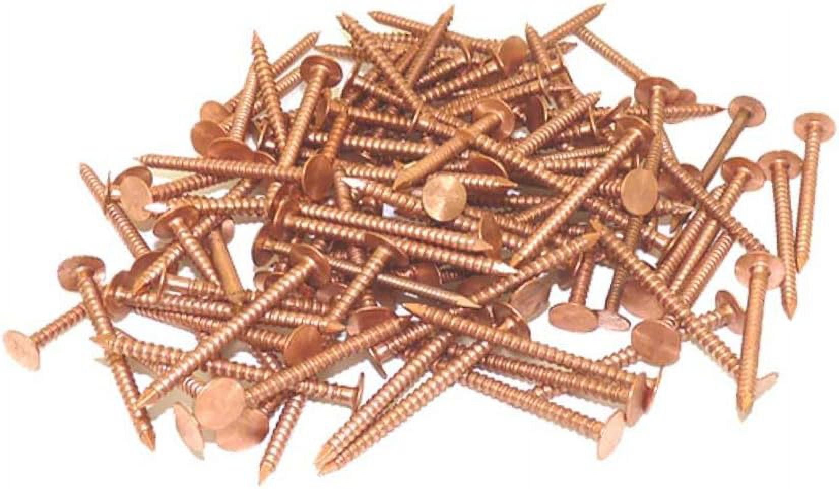 1 1/4" x 10GA 3D Ring Copper Roofing/Slating Nails 5lb | CPR114R5 ...