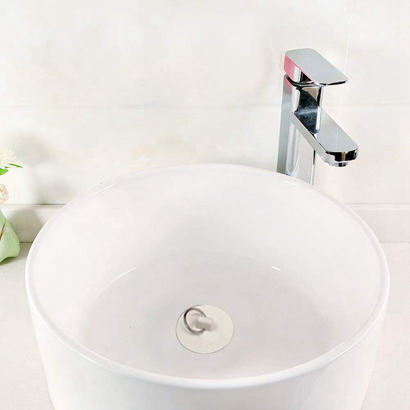 1 1/4in White Rubber Wash Basin Bathtub Plug Sink Plug Drain Pipe Plug ...