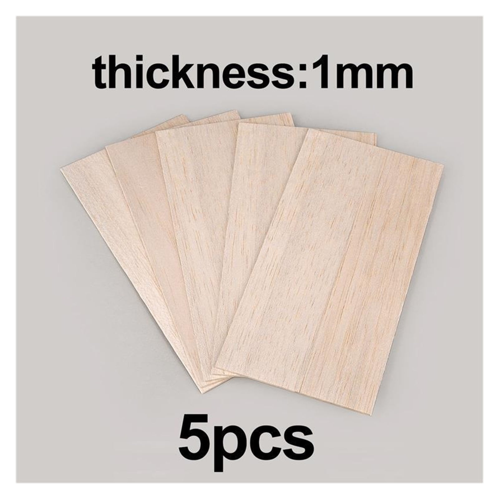 1/1.5/2/3mm 5PCS Lightweight Craft Board Model Toys Building Carving Handicraft Educational DIY ...