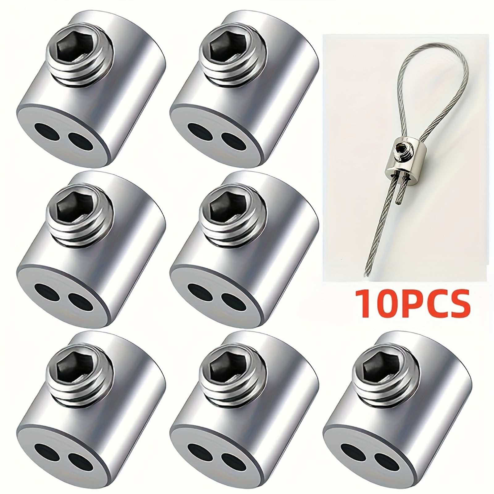 1-1.5mm Adjustable Cable Clamp, Steel Cable Tensioner Steel Wire Rope ...