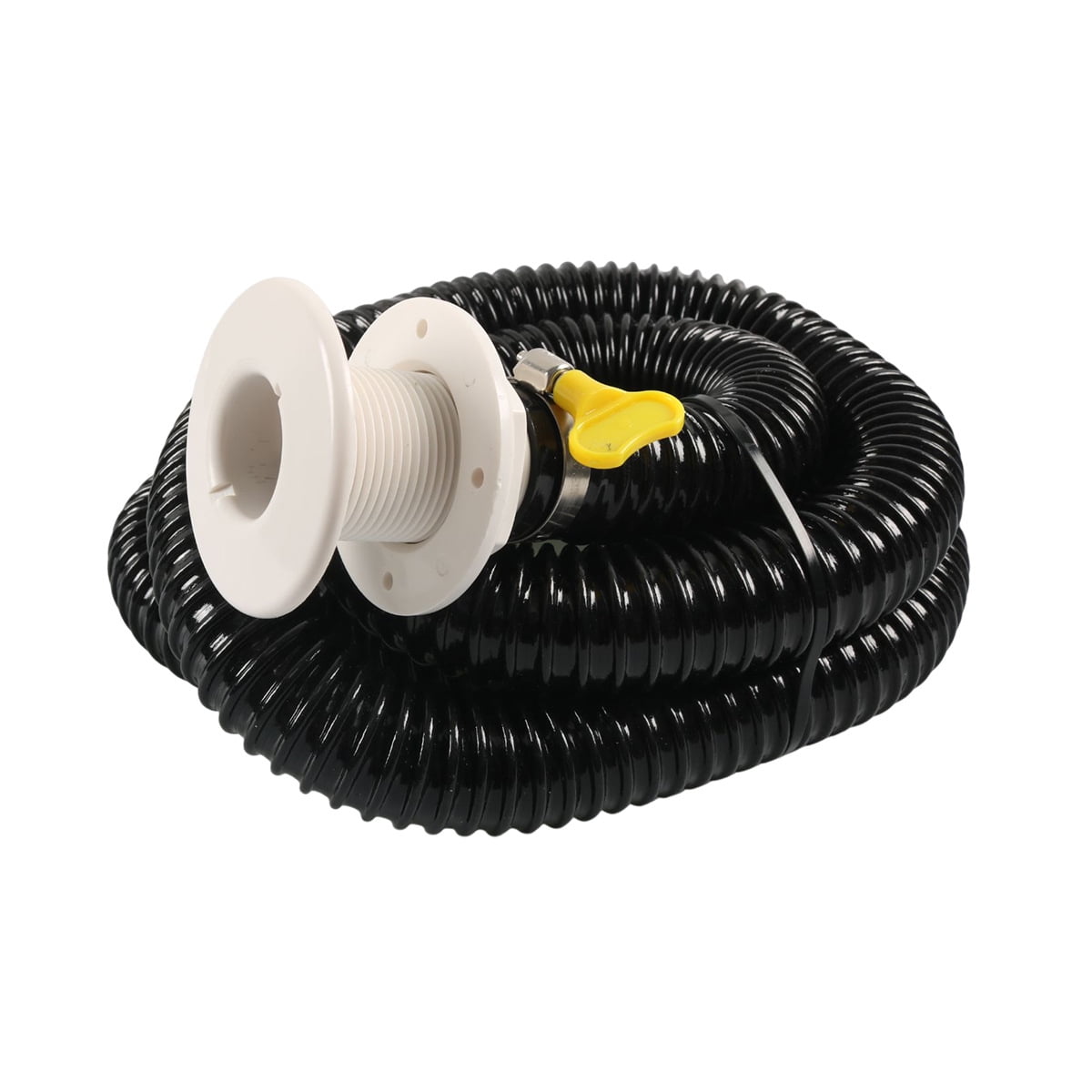 YASSDWBN 1-1/8" ID Outfall Hose Bilge Pump Kit, 6 ft Black Corrugated ...