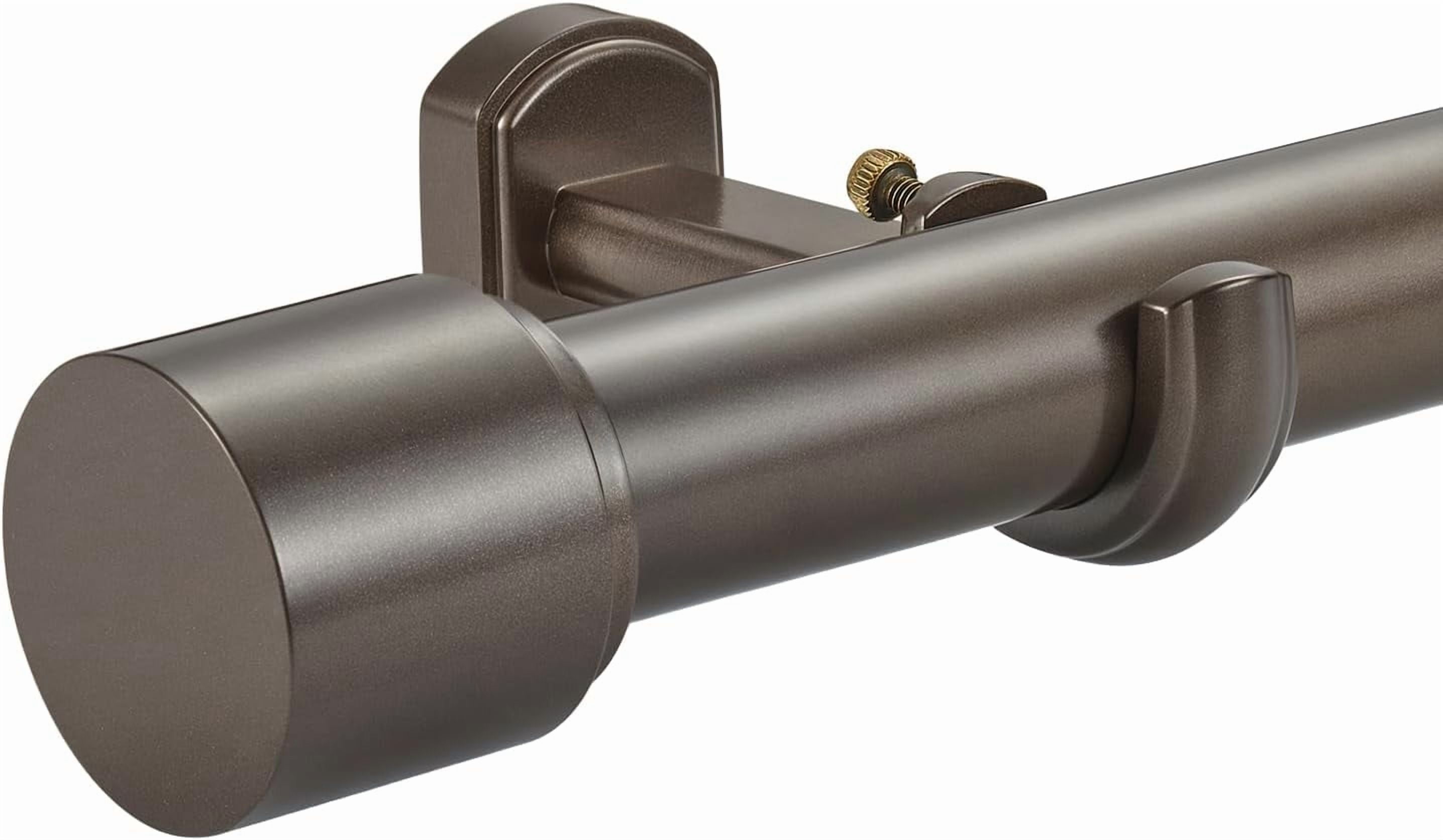 1 1/8 Inch Diameter Curtain Rods, 72-144” Telescoping Large Single ...