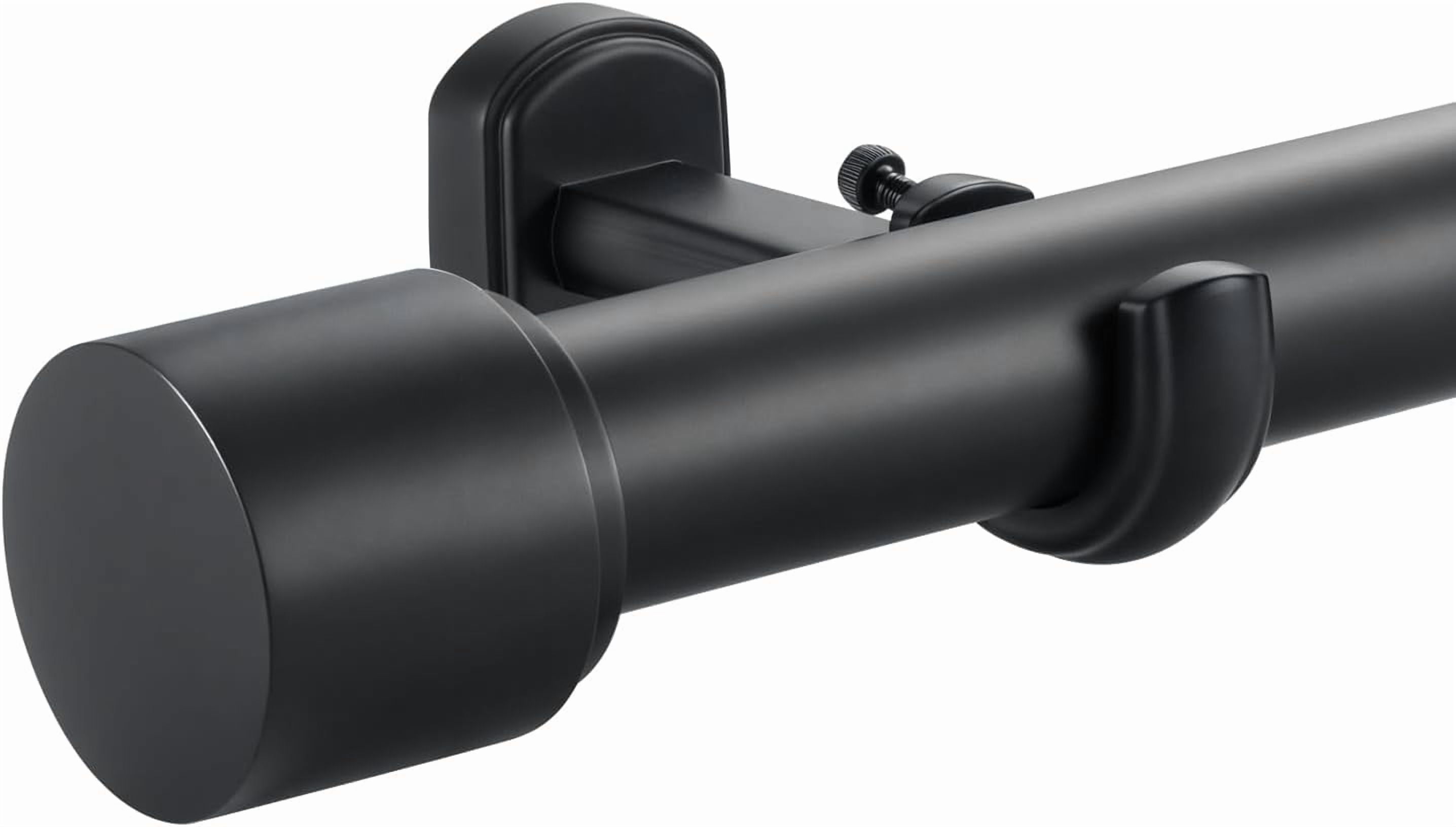 1 1/8 Inch Diameter Curtain Rods, 72-144” Telescoping Large Single ...