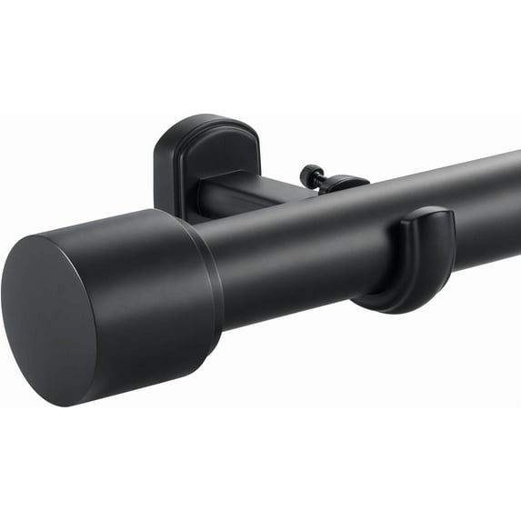 1 1/8 Inch Diameter Curtain Rods, 72-144” Telescoping Large Single ...