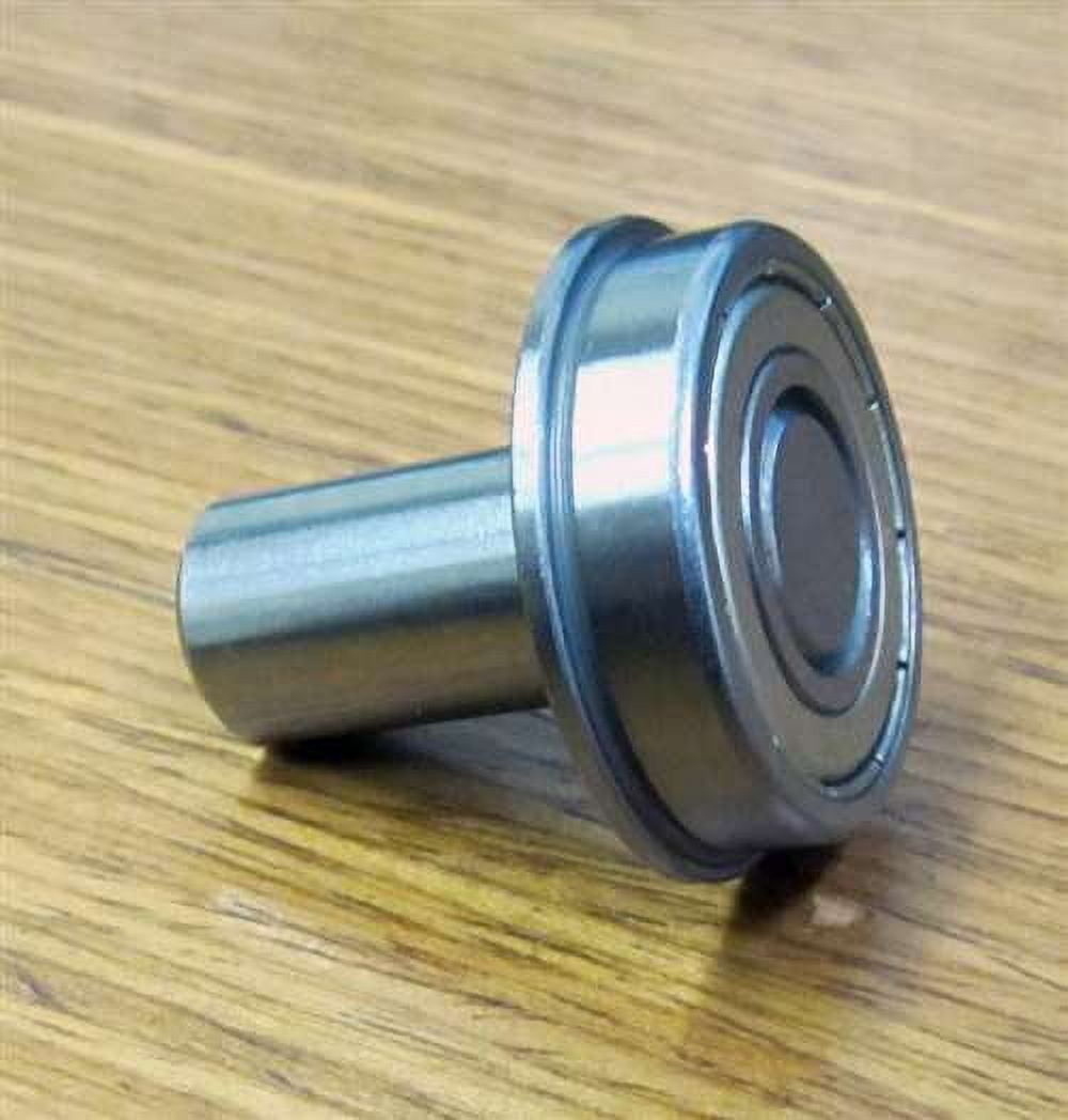 1 1/8" Inch Flanged Ball Bearing with 1/2" Diameter Integrated 1" Axle ...