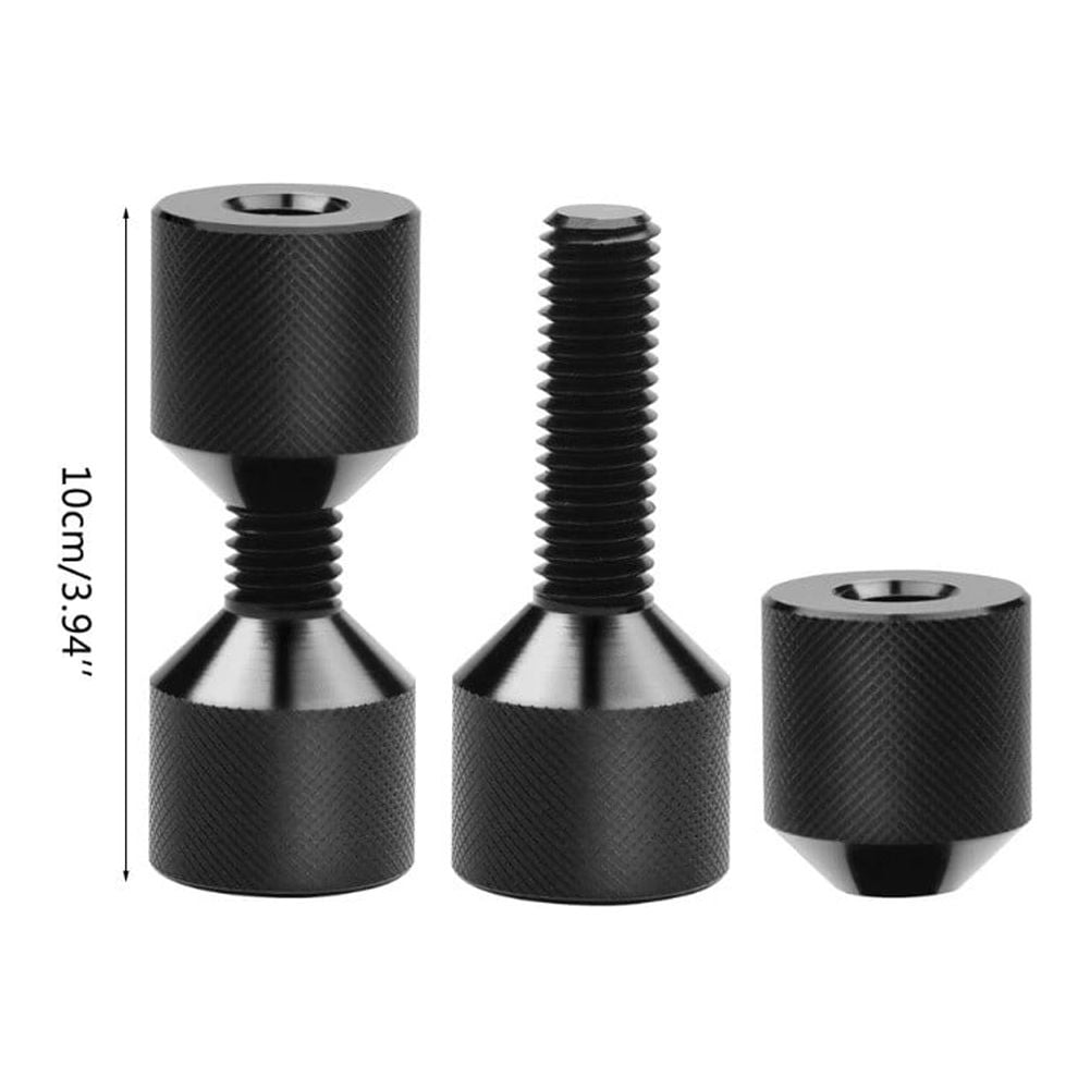 1-1/8" double hole dowel set 6061 aluminum structural flange dowel pins ...