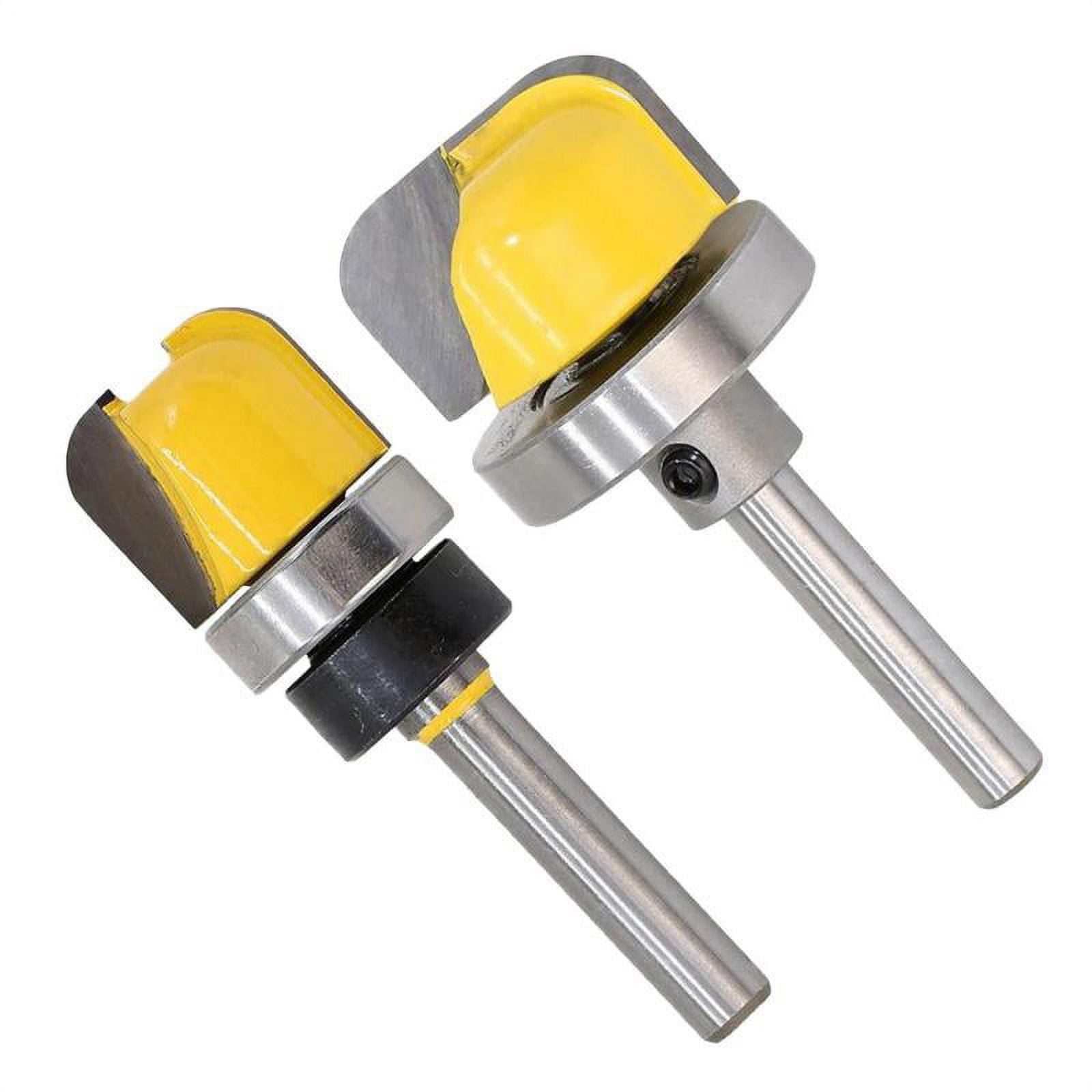 1-1/8inch and 3/4inch Diameter Bowl Router Bit Set Dish Tray - 1/4inch ...