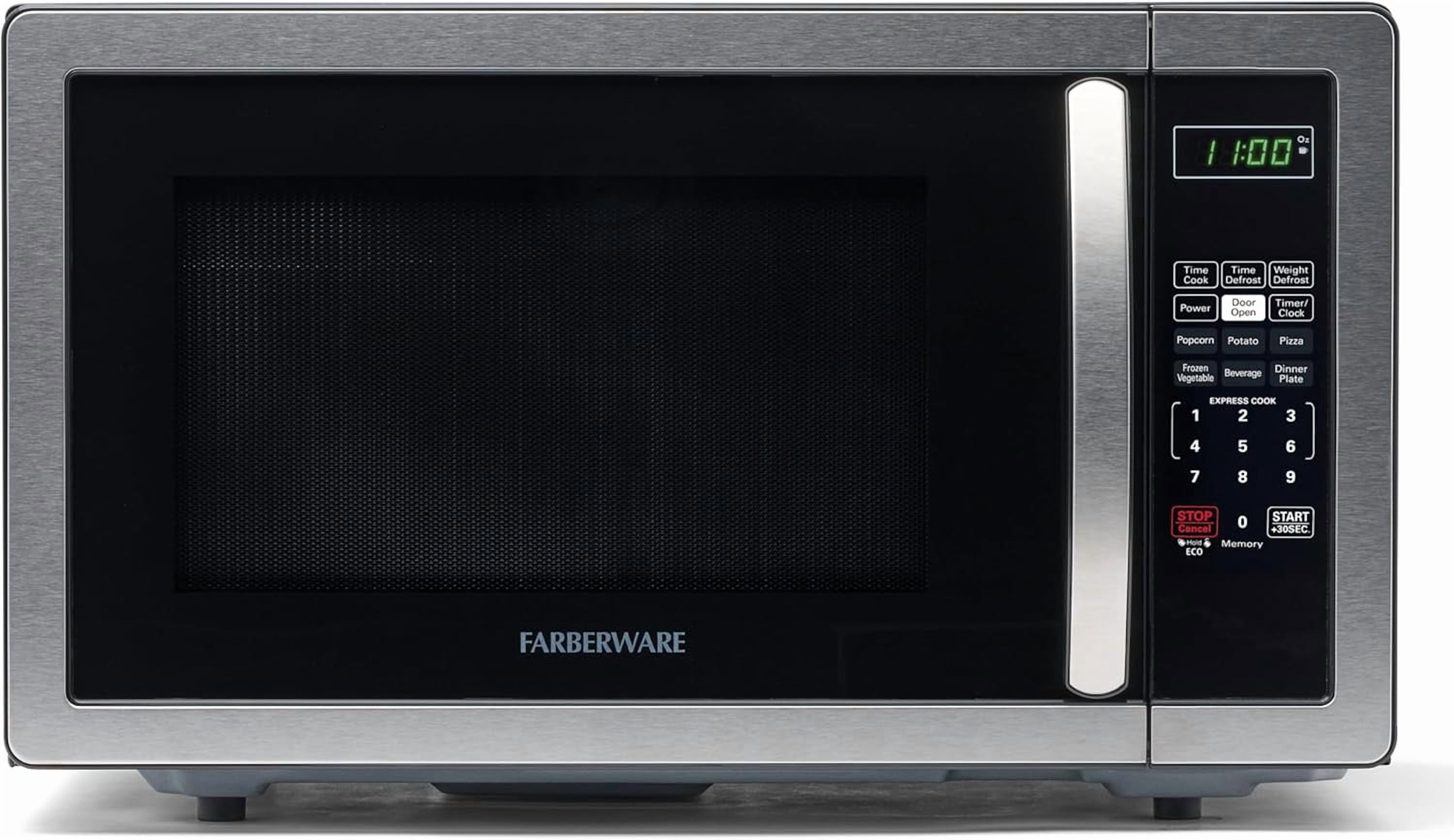 1.1 Cu. Ft. Countertop Microwave Oven – 1000 Watts Power, Auto Cook ...