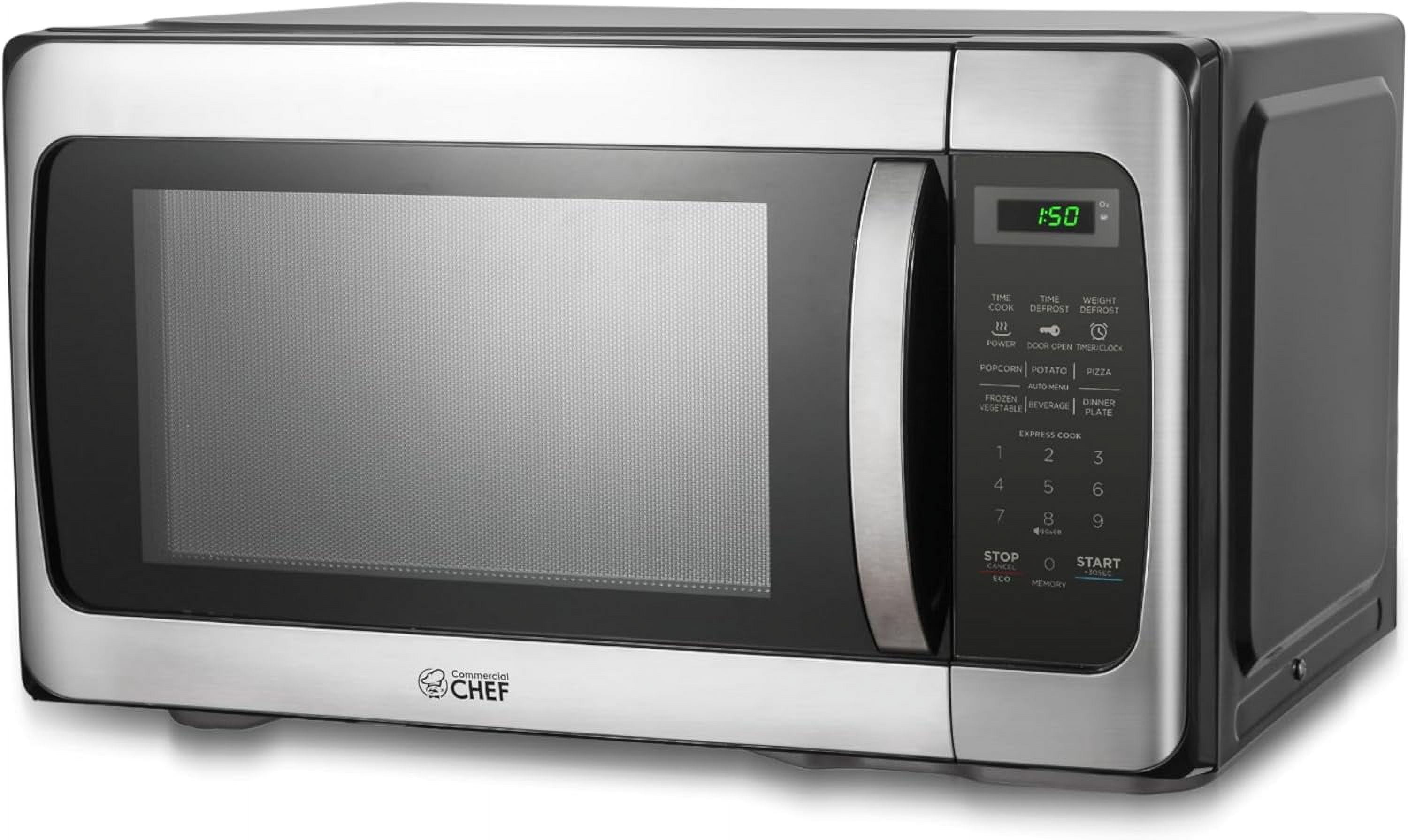 1.1 Cu Ft Microwave with 10 Power Levels, 1000W Microwave with Push ...
