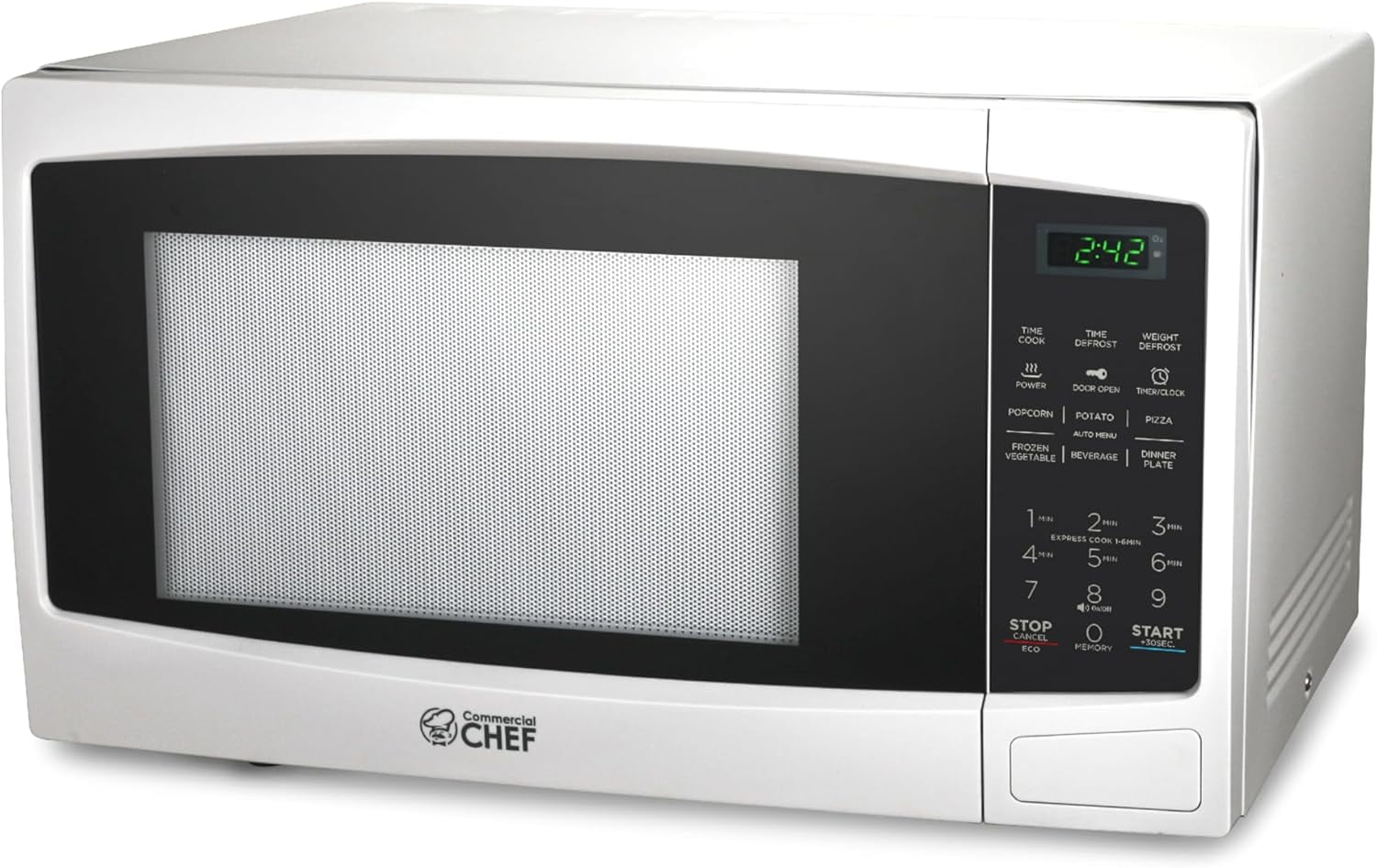 1.1 Cu Ft Microwave with 10 Power Levels Microwave 1000W with Push ...