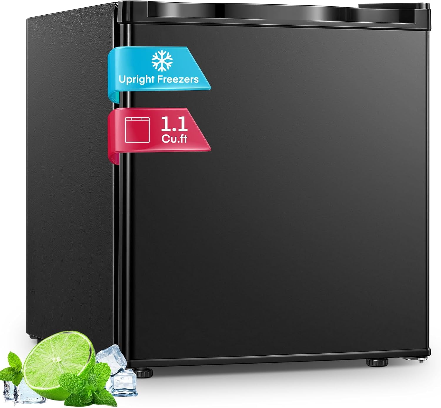 1.1 Cu.Ft Mini Freezer, Compact Countertop Freezer with Reversible Door ...