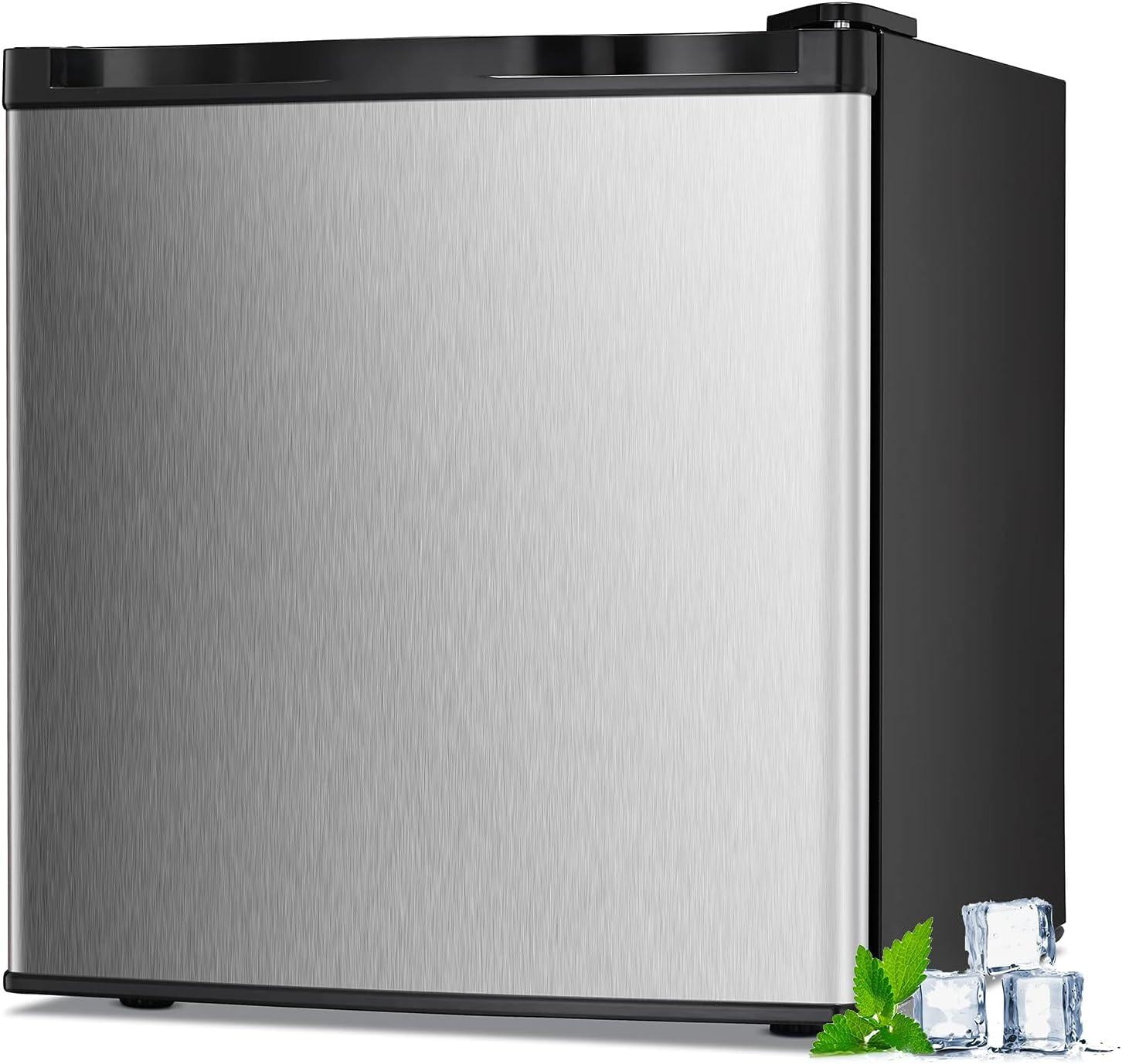 1.1 Cu.ft Small Upright Freezer, Compact Mini Freezer with Removable ...