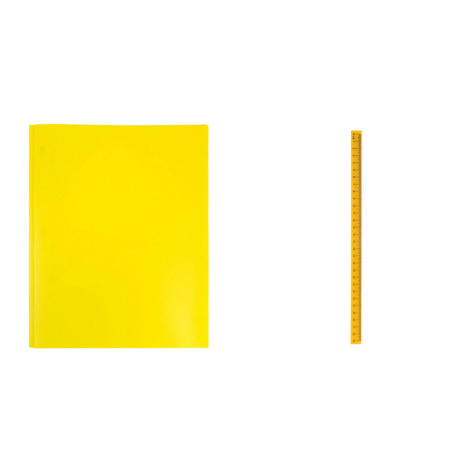 1*1*Folder+1*1*Ruler Clearance! Dunwell Colored Plastic Folder With ...