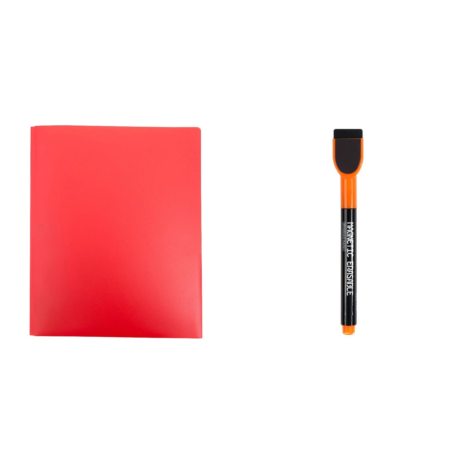 1*1*Folder+1*1*Whiteboard Pen Clearance! Dunwell Colored Plastic Folder ...