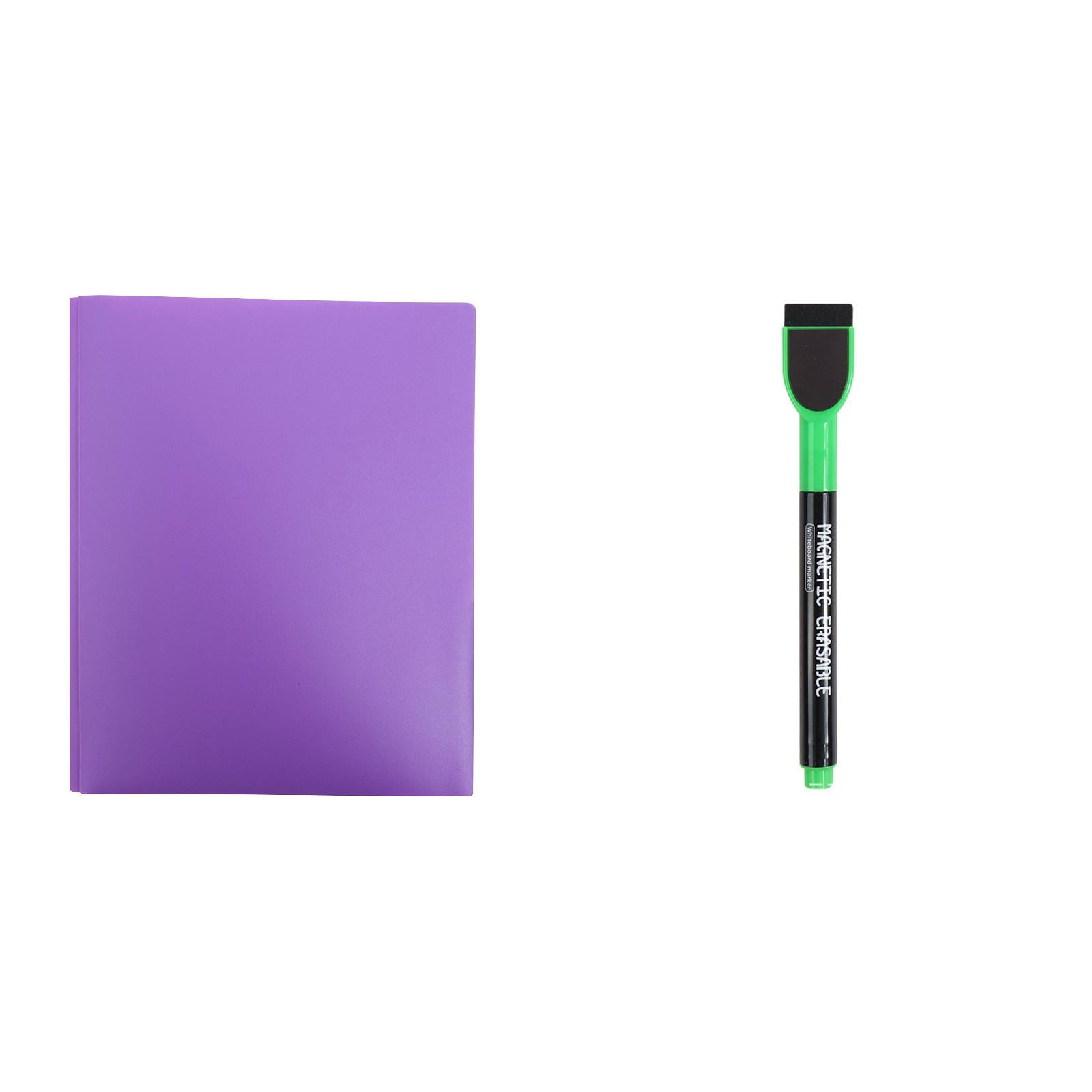 1*1*Folder+1*1*Whiteboard Pen Dunwell Colored Plastic Folder with ...