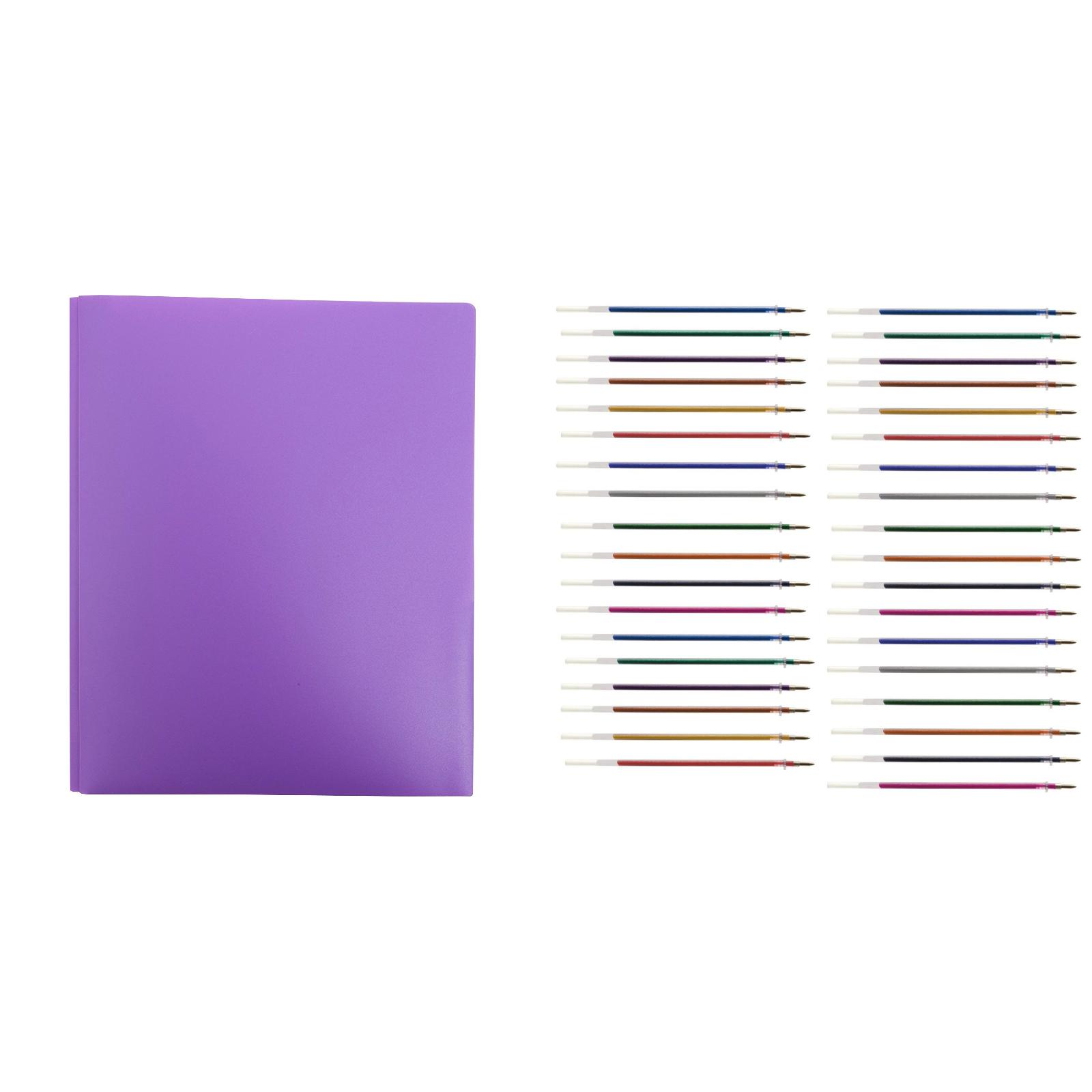 1*1*Folder+1*48*Refill (2*24Pc) Clearance! Dunwell Colored Plastic ...