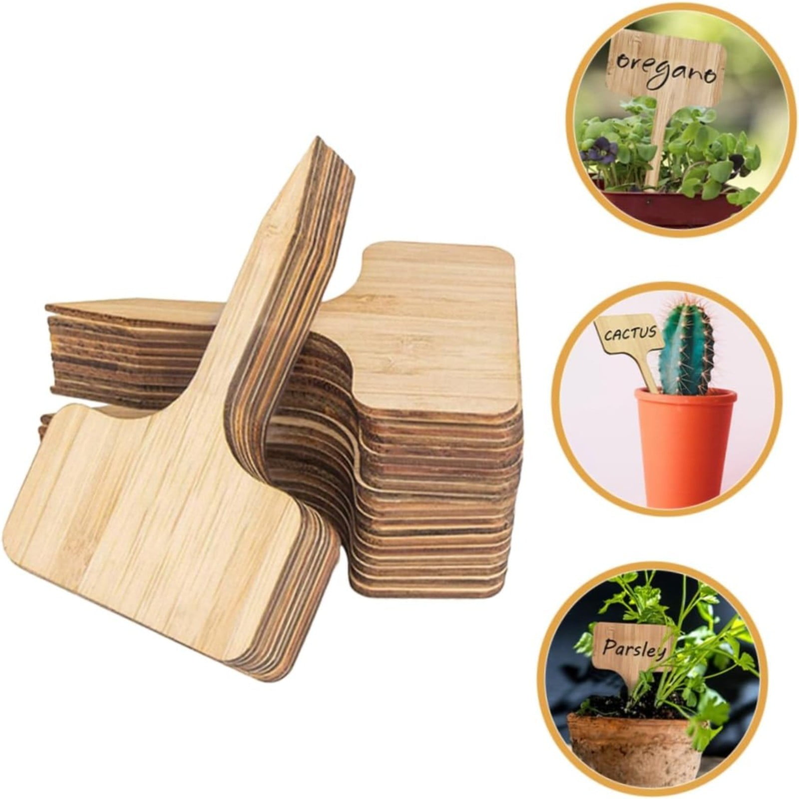 1*1 Gardening Card,Plant Label Garden Wood Plant Tag Garden Garden ...