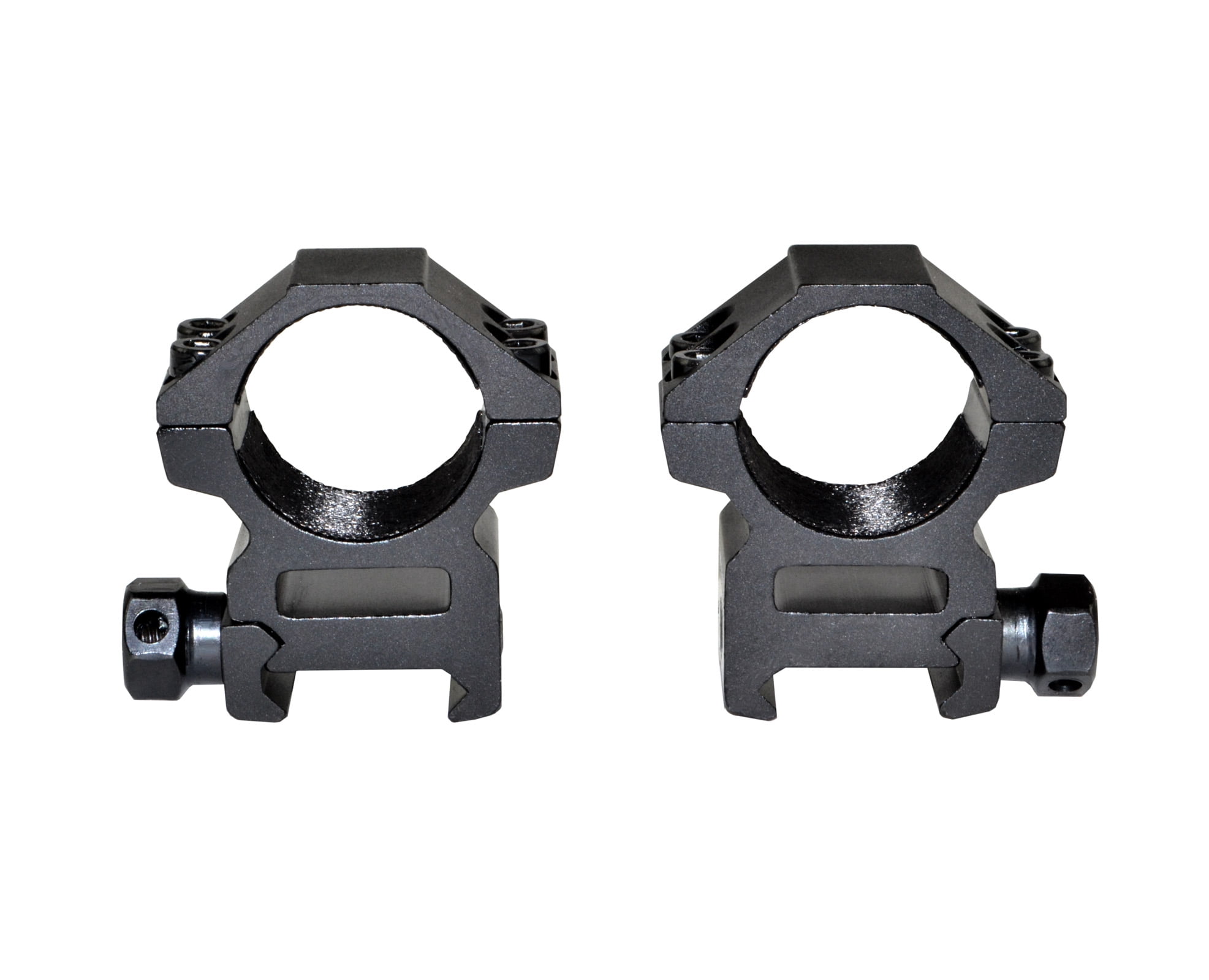 1" 1 inch Diameter MEDIUM PROFILE Scope Rings, Fits Picatinny 21mm Base ...
