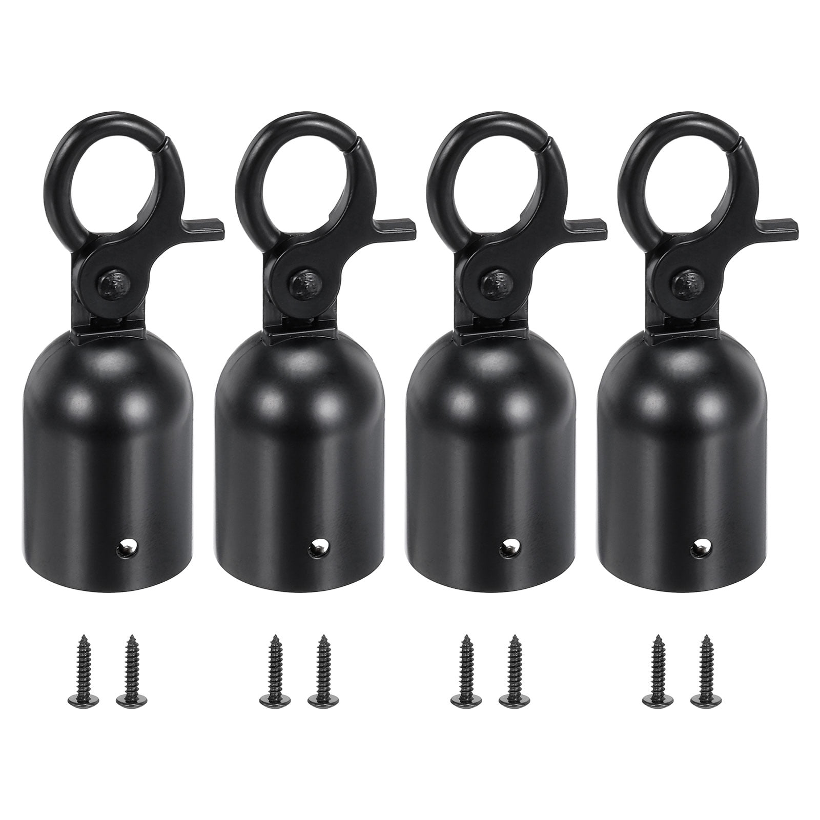 1.1"x3.2" Stanchion Rope End Stopper, 4 Pack Cord End Caps Barrier Rope ...