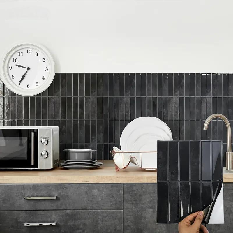 1/10/20/30pcs Self-Adhesive Wall Tiles Stickers, Heat Resistant Peel ...