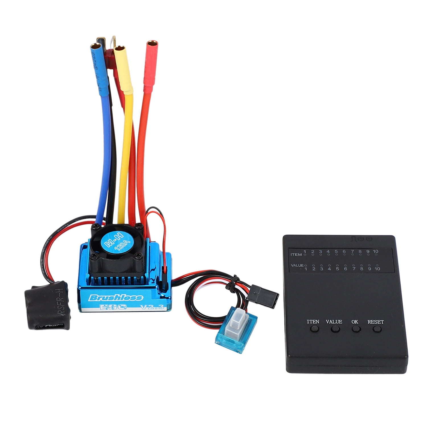 1:10 Car 120A Waterproof Brushless Esc + Program Card Combination ...