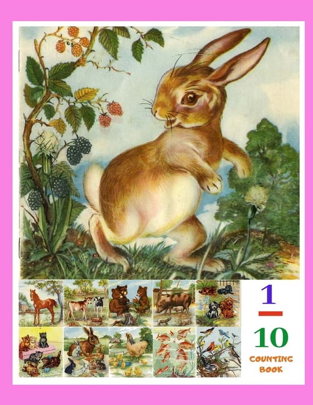 1 - 10 Counting Book: With Vintage Picture Animal Farm for early ...