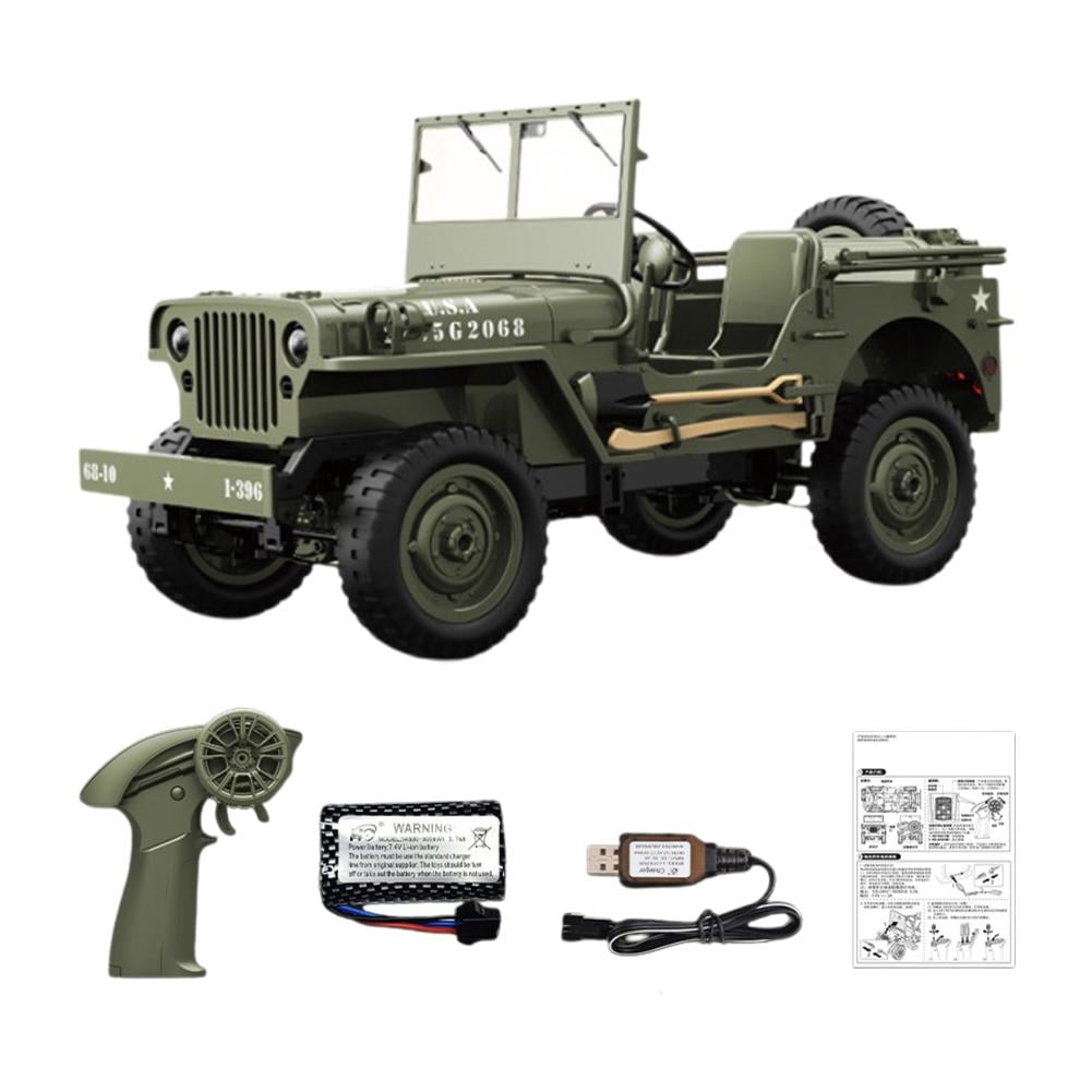 1:10 Diecast-* Willys U.#S.A#. Army Green Model Car I4F6 - Walmart.com