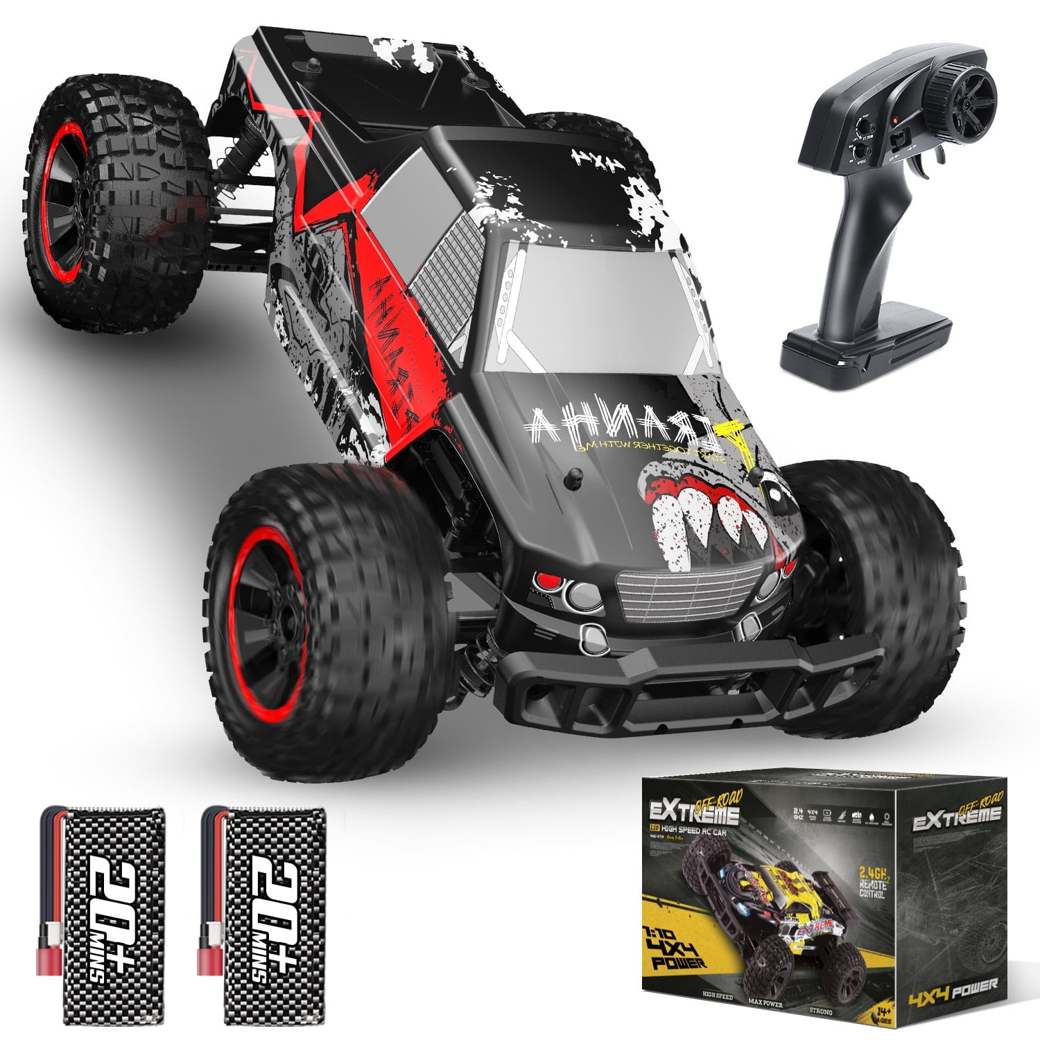 JoyStone 1:10 Scale Fast Off-Road RC Car, 4WD 50+ KM/H, Monster Truck ...