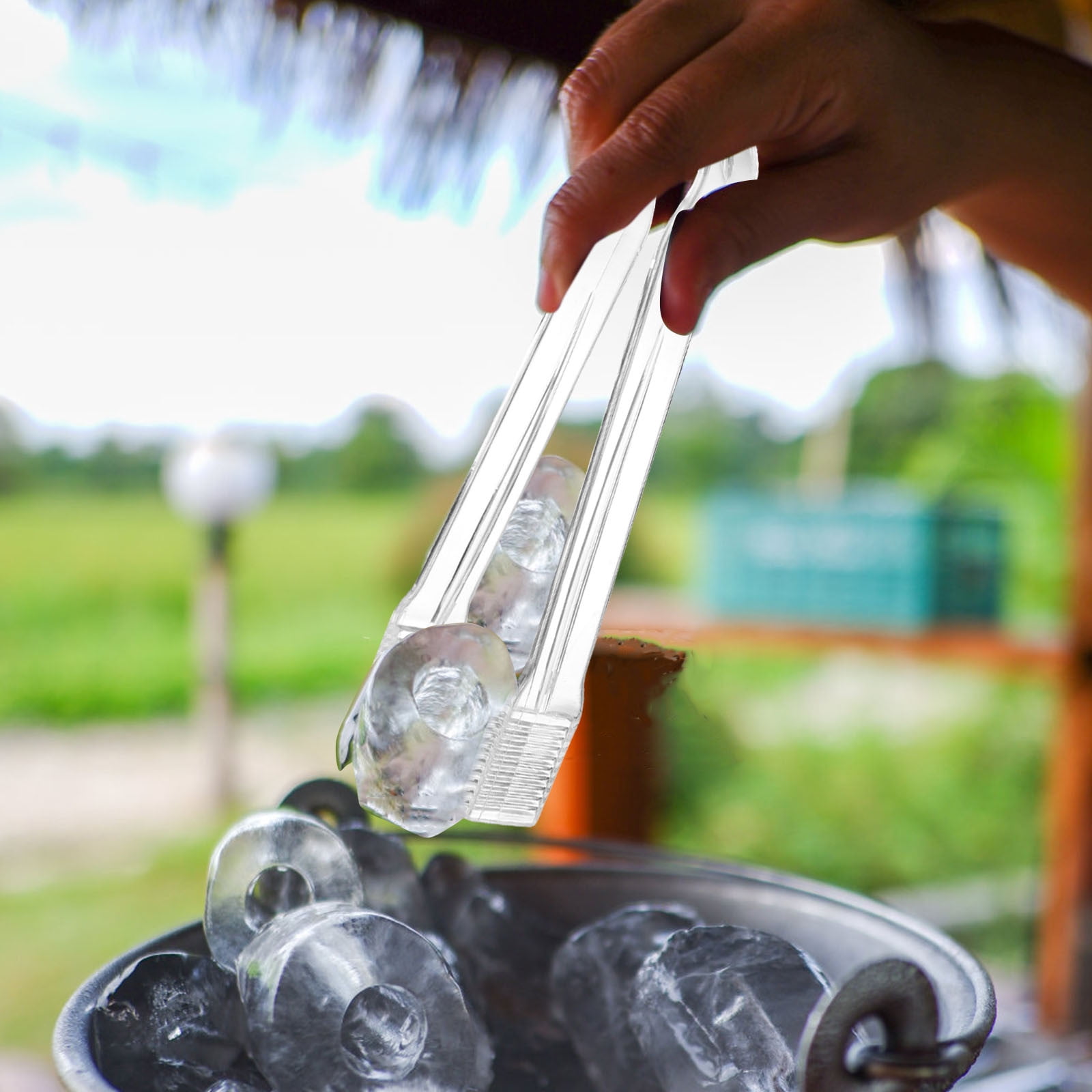 1/10 PC Plastic Buffet Serving Tongs, Portable Plastic Serving Tongs ...