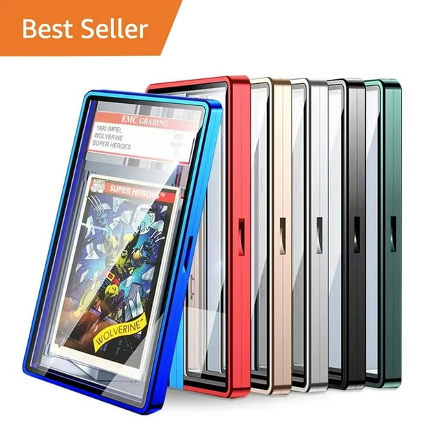 1-10 Pack Magnetic Trading Card Holders Case Slab Display Box Acrylic ...