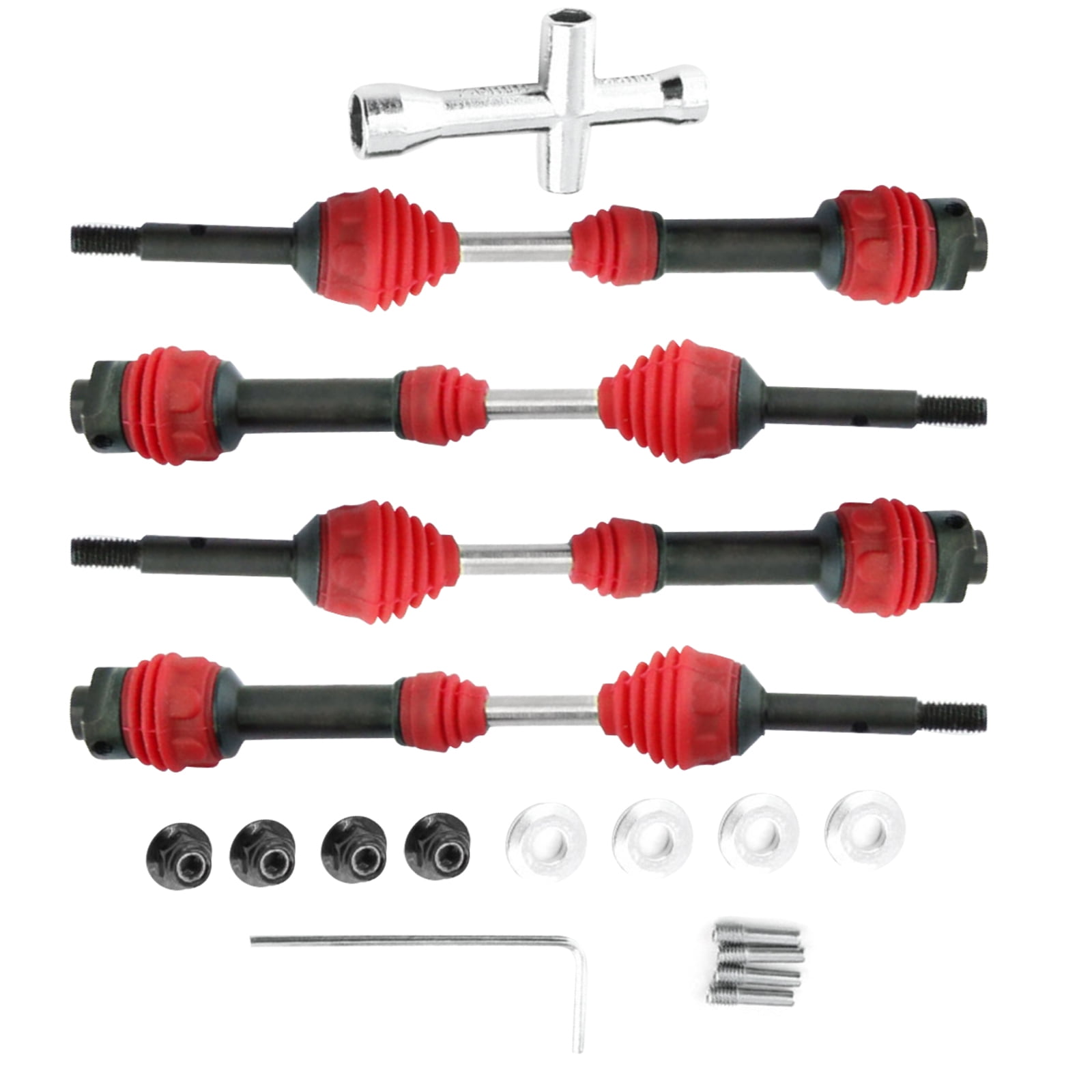 1/10 RC Car Front & Rear Drive Shafts Kits Upgrade Parts for TRAXXAS ...