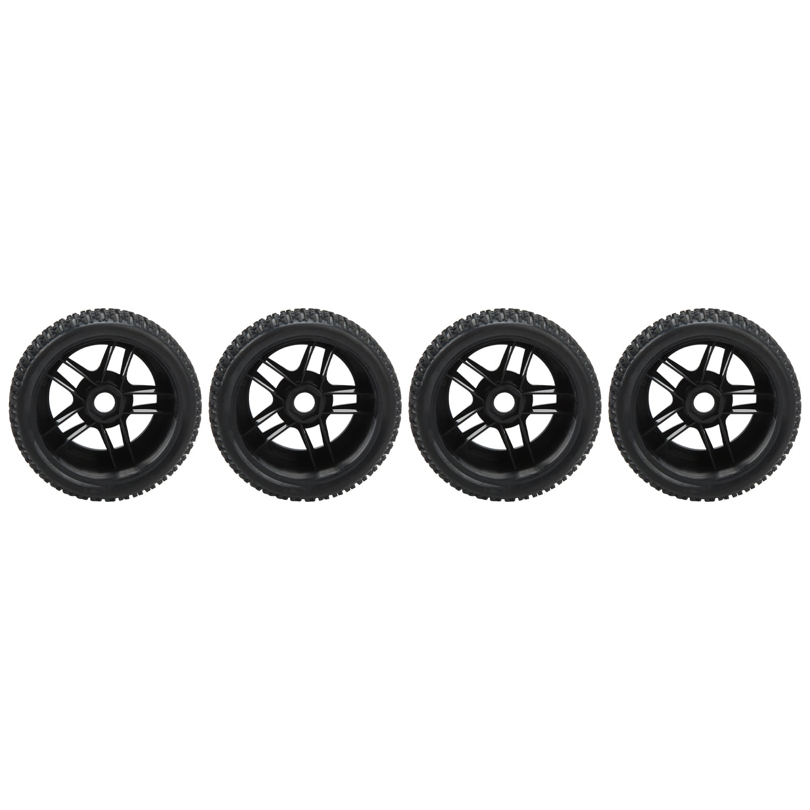 1/10 RC Car Tires, Durable Rubber Plastic Wheels For Enhanced Grip ...