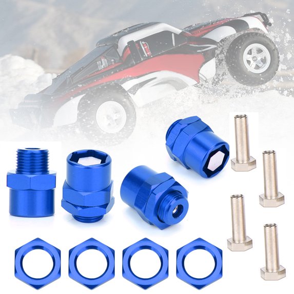 1/10 RC Car Wheel Adapter, Metal Hex Hub, 12,17mm, Complete Kit for D4 ...