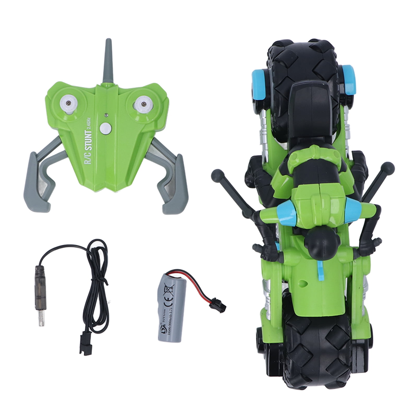 1/10 RC Motorcycle Toy Remote Control Drift Stunt Motorbike for Over 6 ...