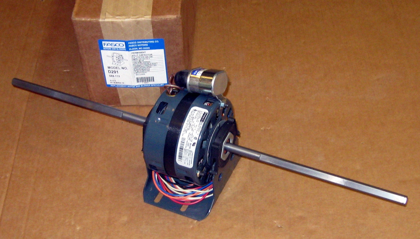 1/10 hp 1050 RPM 4-Speed 5" Diameter 115V Fasco # D291 - Walmart.com