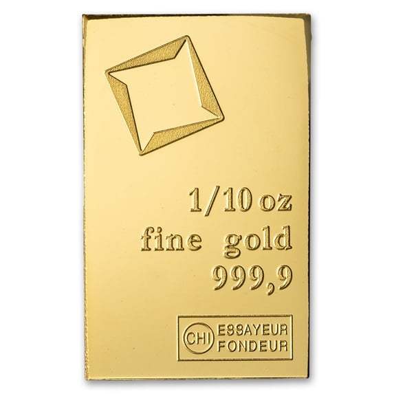 Unbranded 1/10 oz Gold Bar Random Design .999+ Pure Gold Bullion for ...