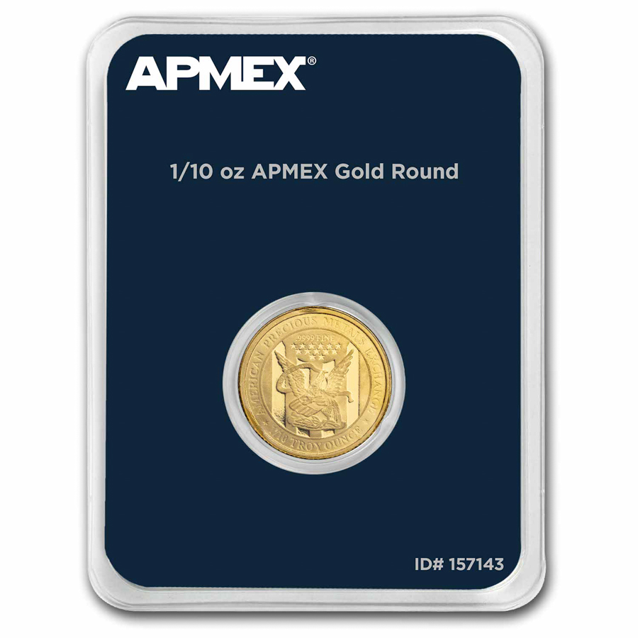 1/10 oz Gold Round - APMEX (In TEP Package) - Walmart.com