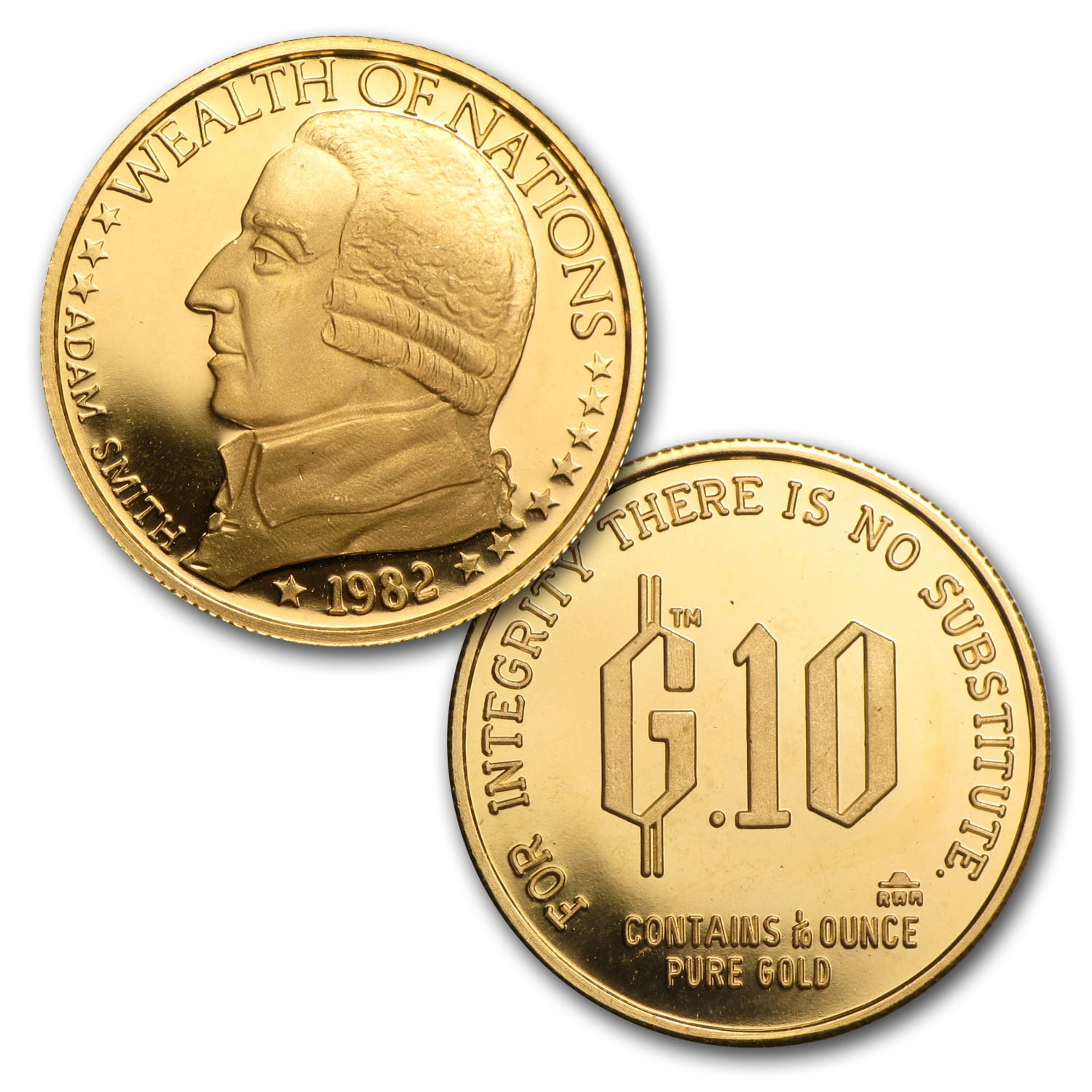 1/10 oz Gold Round - Gold Standard Corporation (.900 Fine) - Walmart.com