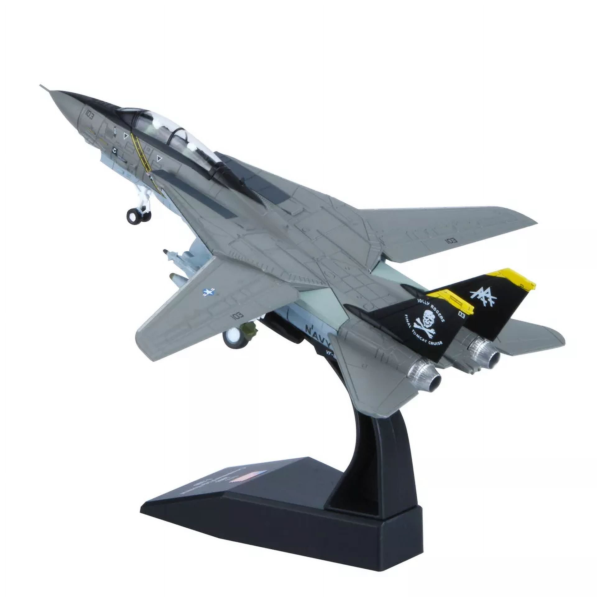 1:100 F-14 Tomcat US Fighter Jet Model Alloy Aircraft Diecast Military ...