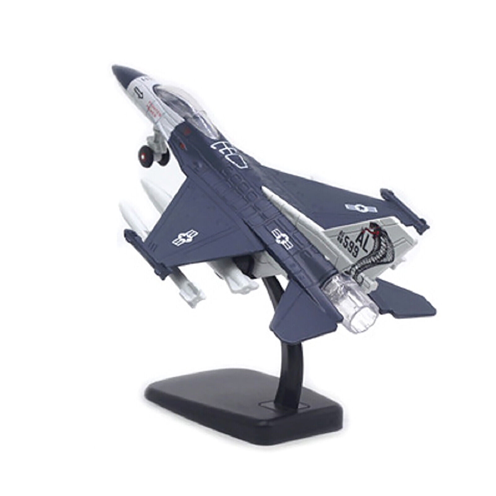 1/100 Fighter Aircraft F16 Jet Alloy Military Model Pull Back Simulation Plane A - Walmart.com