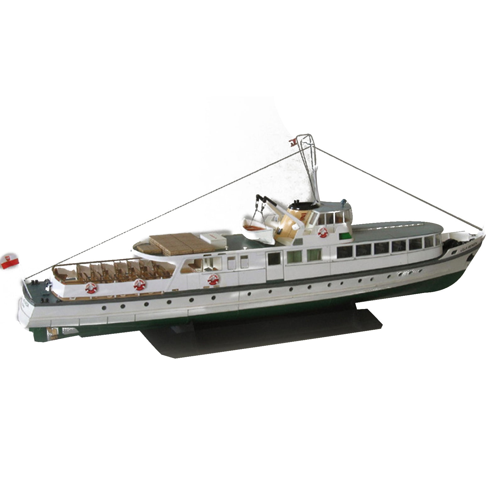 1/100 Polish Baltic Fleet Coastal Ferry Lilla Weneda Ship Paper Model ...