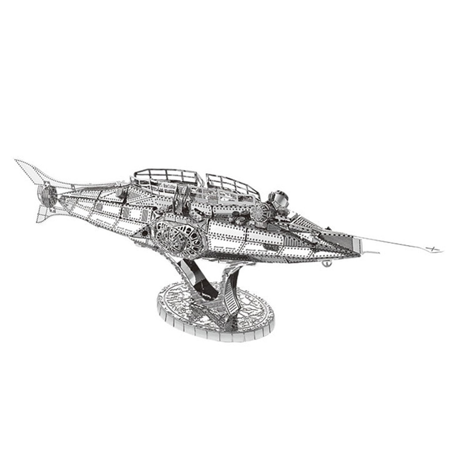 1:100 Scale 3D Metal Kits Nautilus Nuclear Submarine Model Unassembled ...