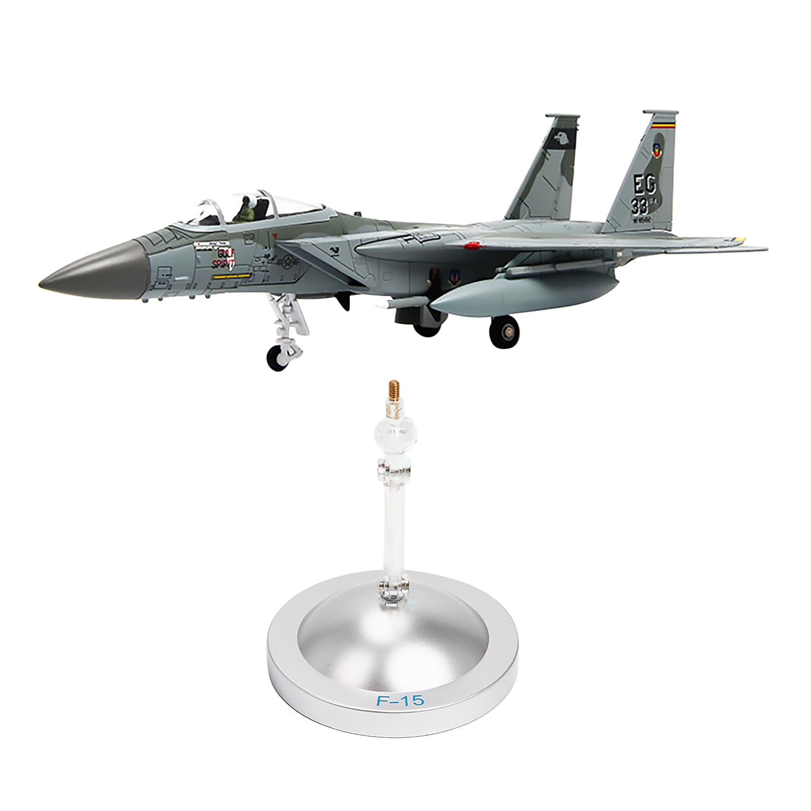 1:100 Scale F-15 Eagle Fighter Attack Model for Aviation Collection ...